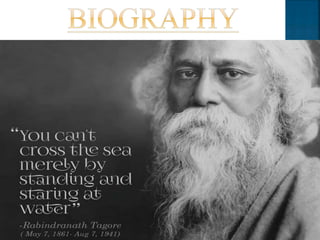 Rabindra nath tagore bed | PPTX