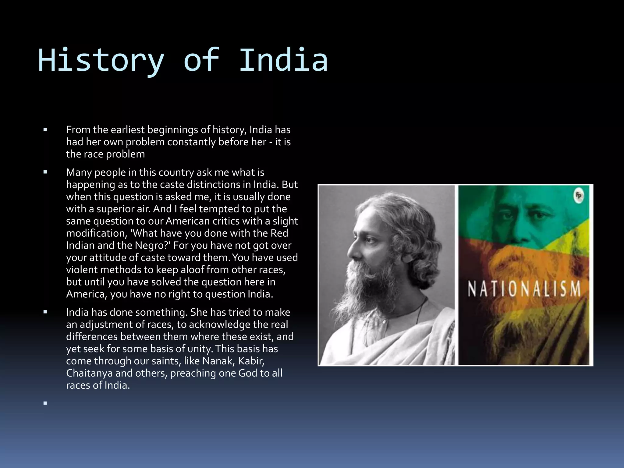 Rabindranath tagore nationalism in india | PPTX