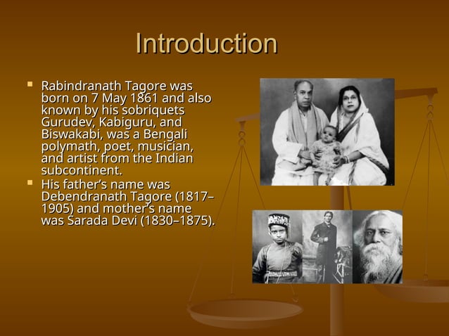 Rabindranath Tagore’s contribution in ed | PPT