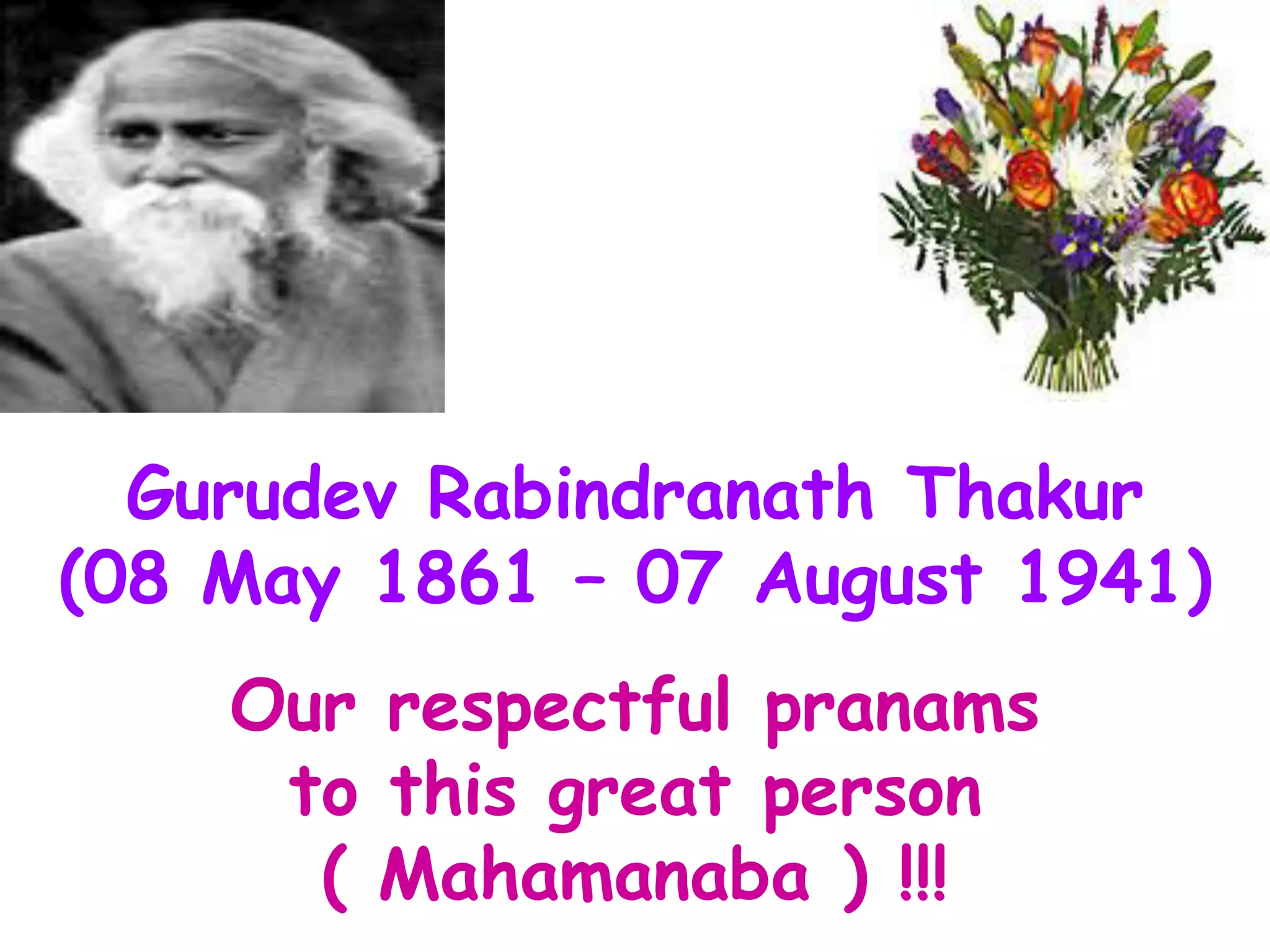 Rabindranath Tagore - Snapshots of life & works | PDF | Hinduism ...