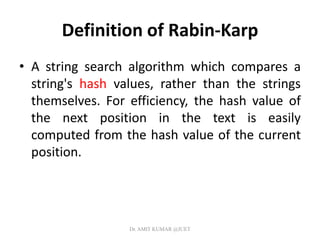 Rabin karp string matcher | PDF