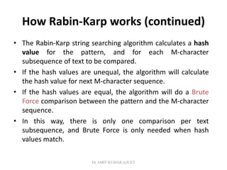 Rabin karp string matcher | PDF