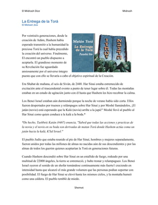 Rabinos hebreos el-midrash-dice-shemot-exodo | PDF