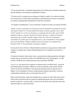 Rabinos hebreos el-midrash-dice-shemot-exodo | PDF