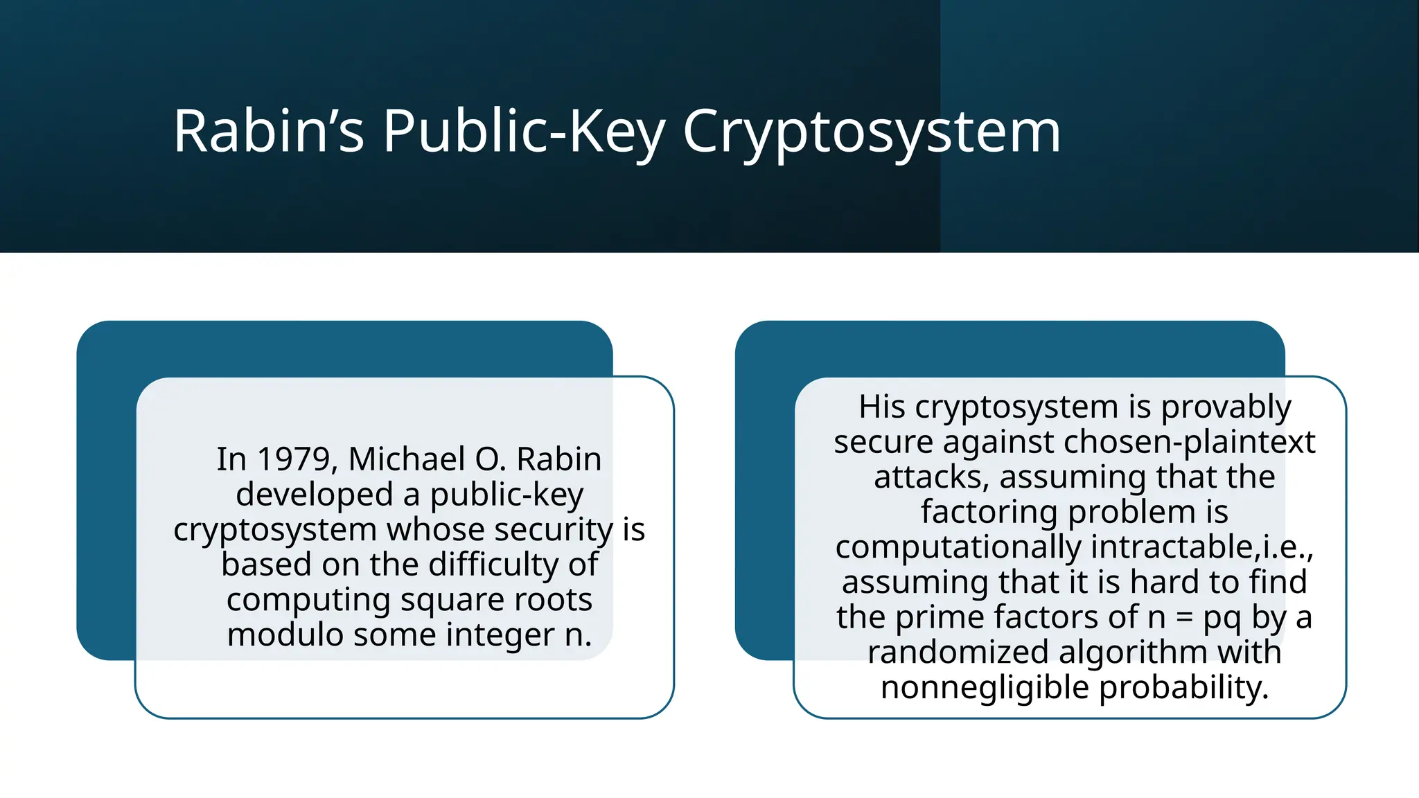 Detailing Rabin’s Public-Key Cryptosystem.pptx