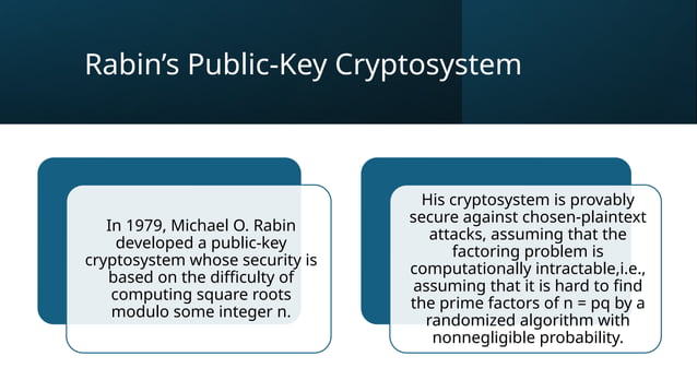 Detailing Rabin’s Public-Key Cryptosystem.pptx
