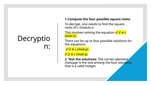 Detailing Rabin’s Public-Key Cryptosystem.pptx