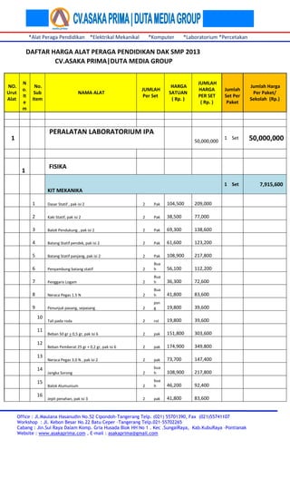 Rabipa smp dak2013 | PDF