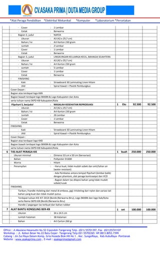 RAB : KIE KIT 2014 ~ KIE KIT KEPENDUDUKAN BKKbN 2014 ~ PAKET KIE KIT ...