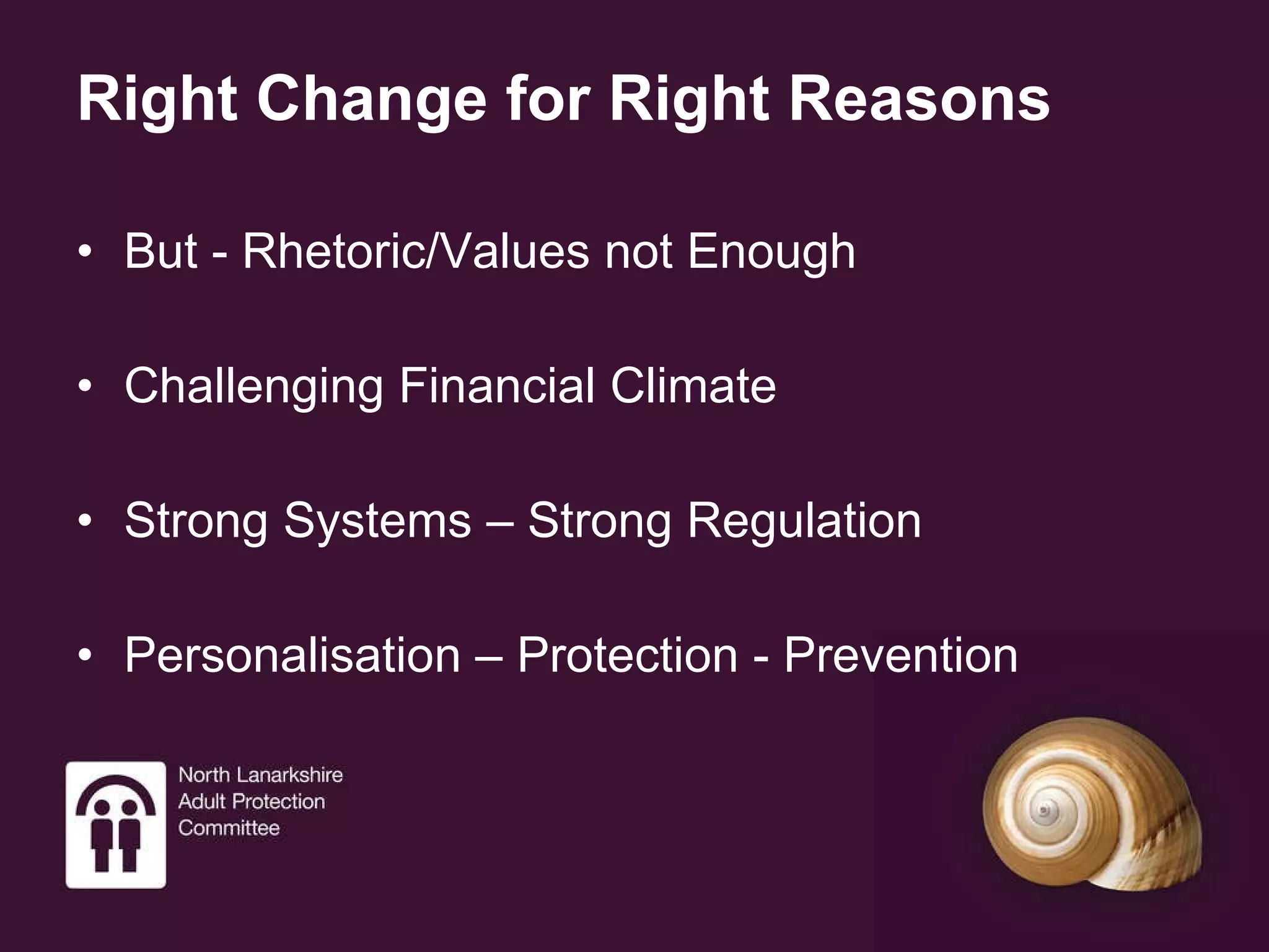 Personalisation – Protection - Prevention - Rab Murray | PPT