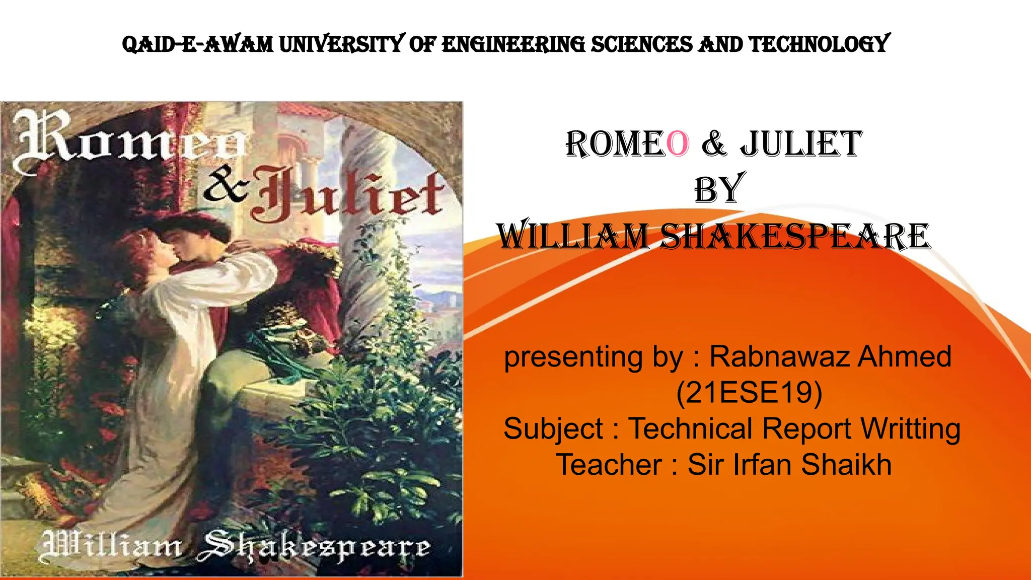 ROMEO AND JULIET by William Shakespeare | PPTX