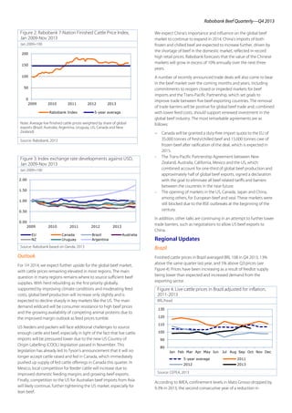 Rabobank Beef Quarterly - 4T13 | PDF | Commodities | Economy