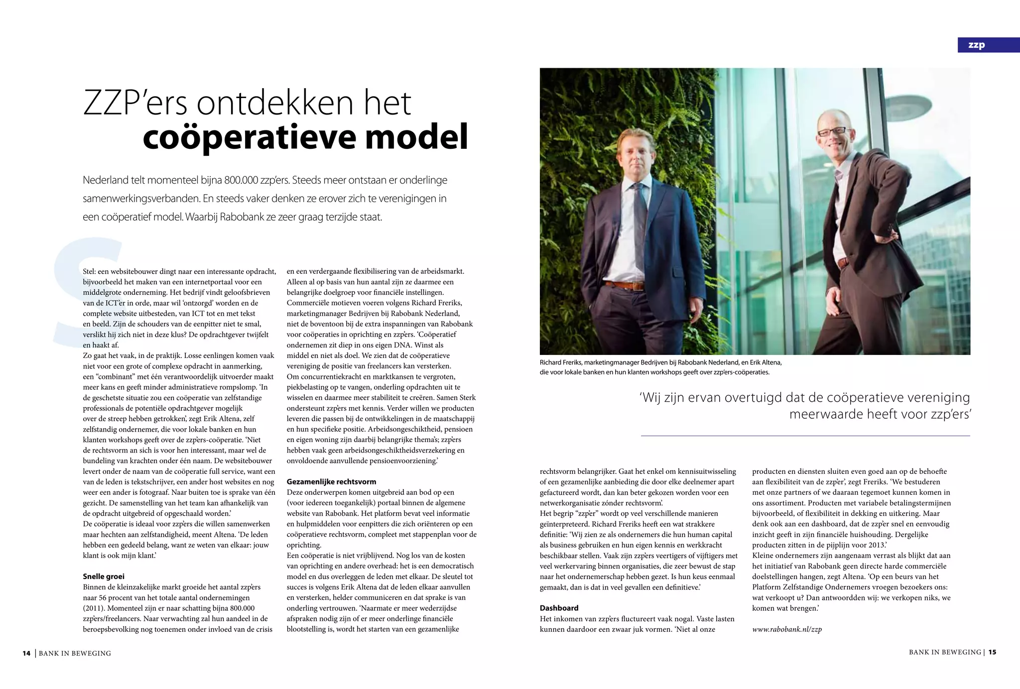 ZZP'ers ontdekken het coöperatieve model | PDF