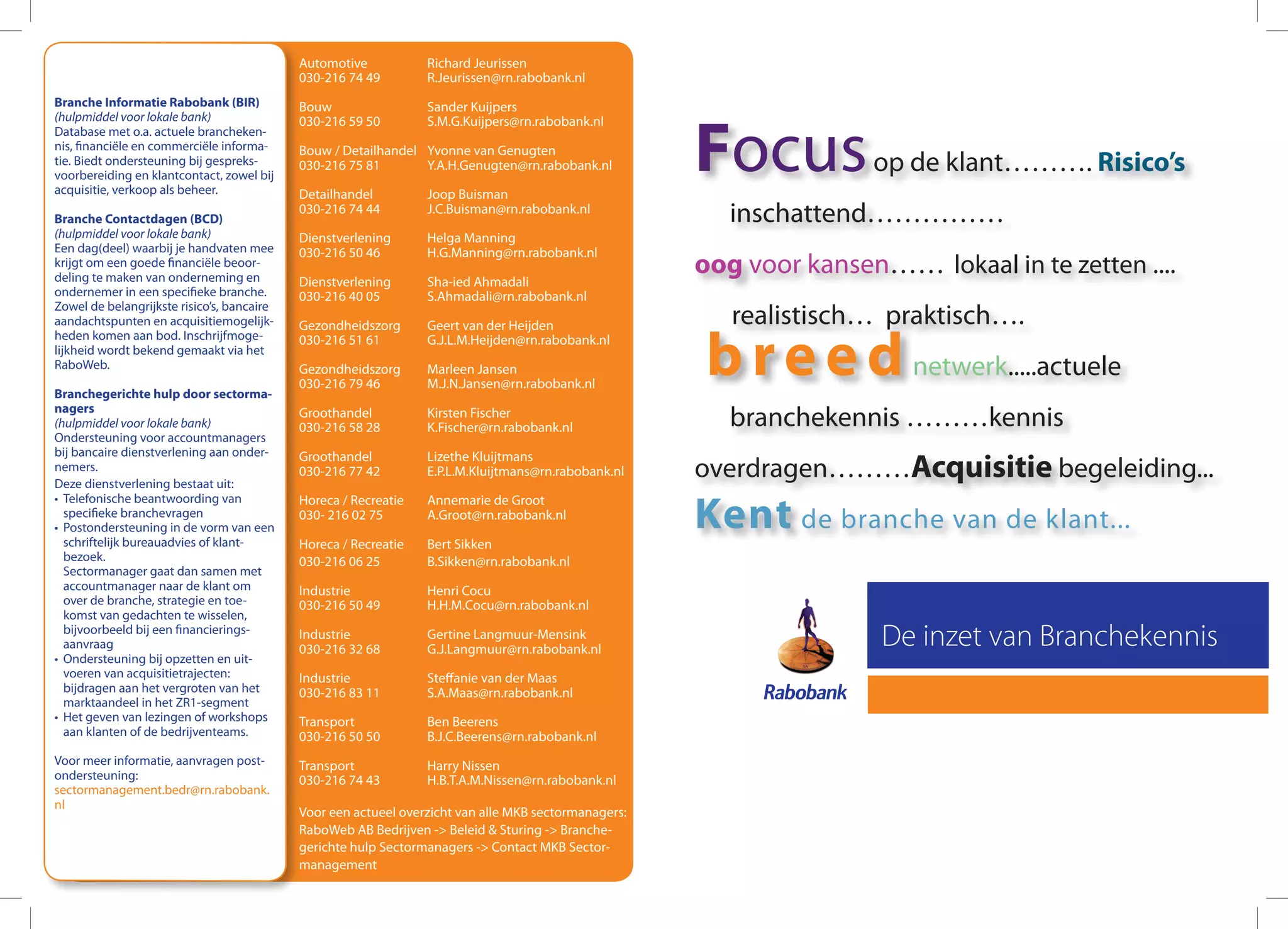 Rabobank De Inzet Van Branchekennis | PDF