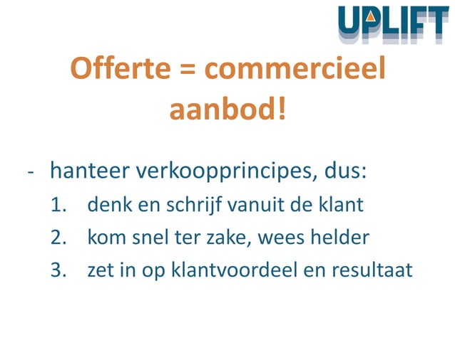 UPLIFT'13 Presentatie Mart Rienstra | PPT