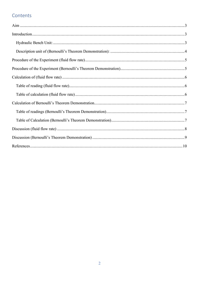 Fluid Flow Rate & Bernoulli’s Theorem Demonstration | PDF Fluid Flow Rate & Bernoulli’s Theorem Demonstration | PDF