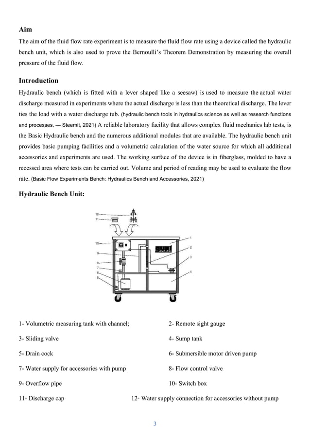 Fluid Flow Rate & Bernoulli’s Theorem Demonstration | PDF Fluid Flow Rate & Bernoulli’s Theorem Demonstration | PDF