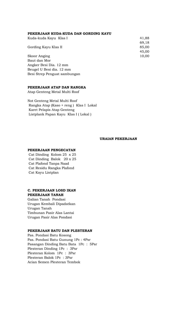 Rab pembangunan pasar desa ma'minasa kec. pasimasunggu dak 2015 | PDF