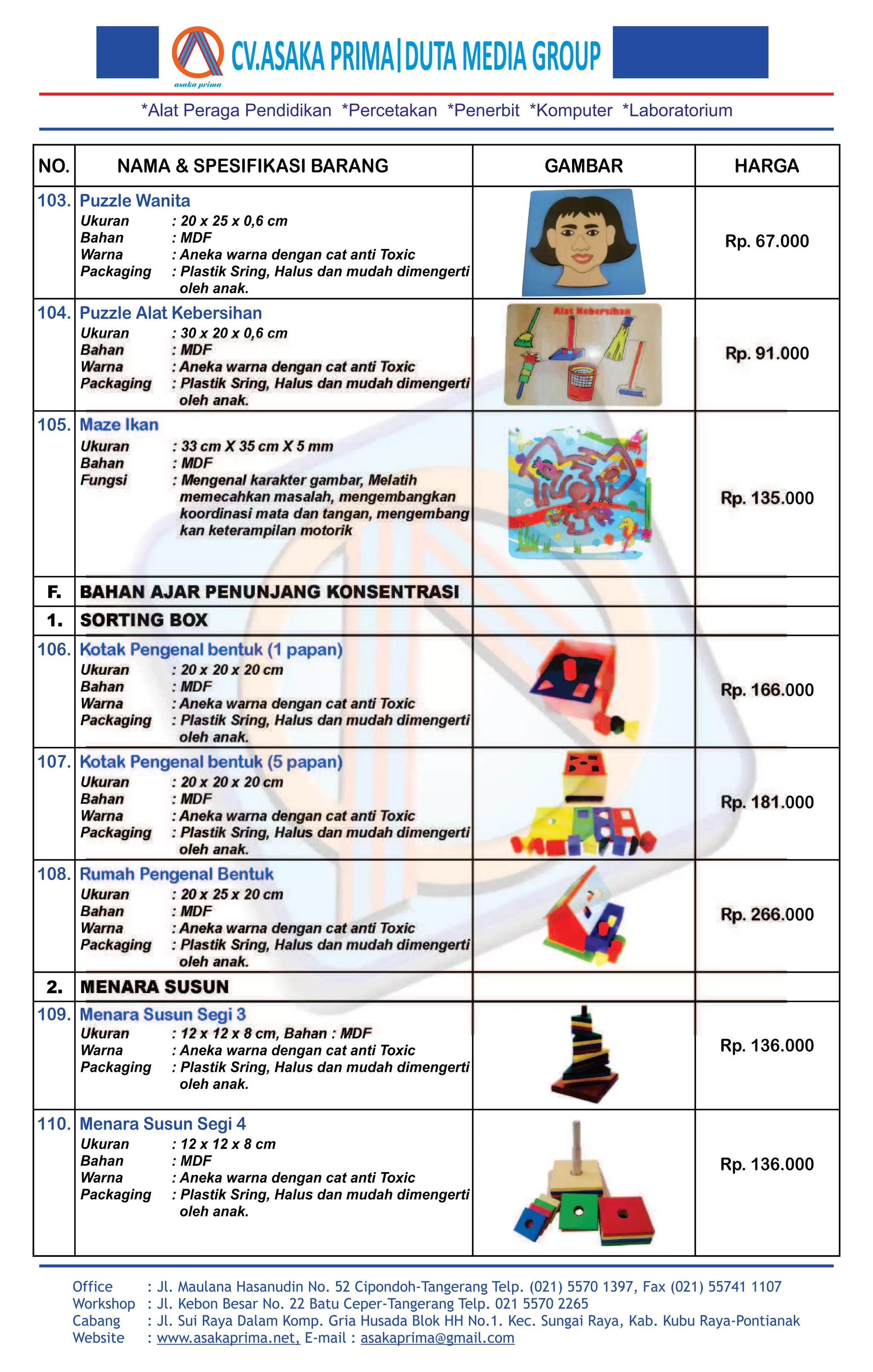 Rab produk dak paud tk tahun 2017 | PDF