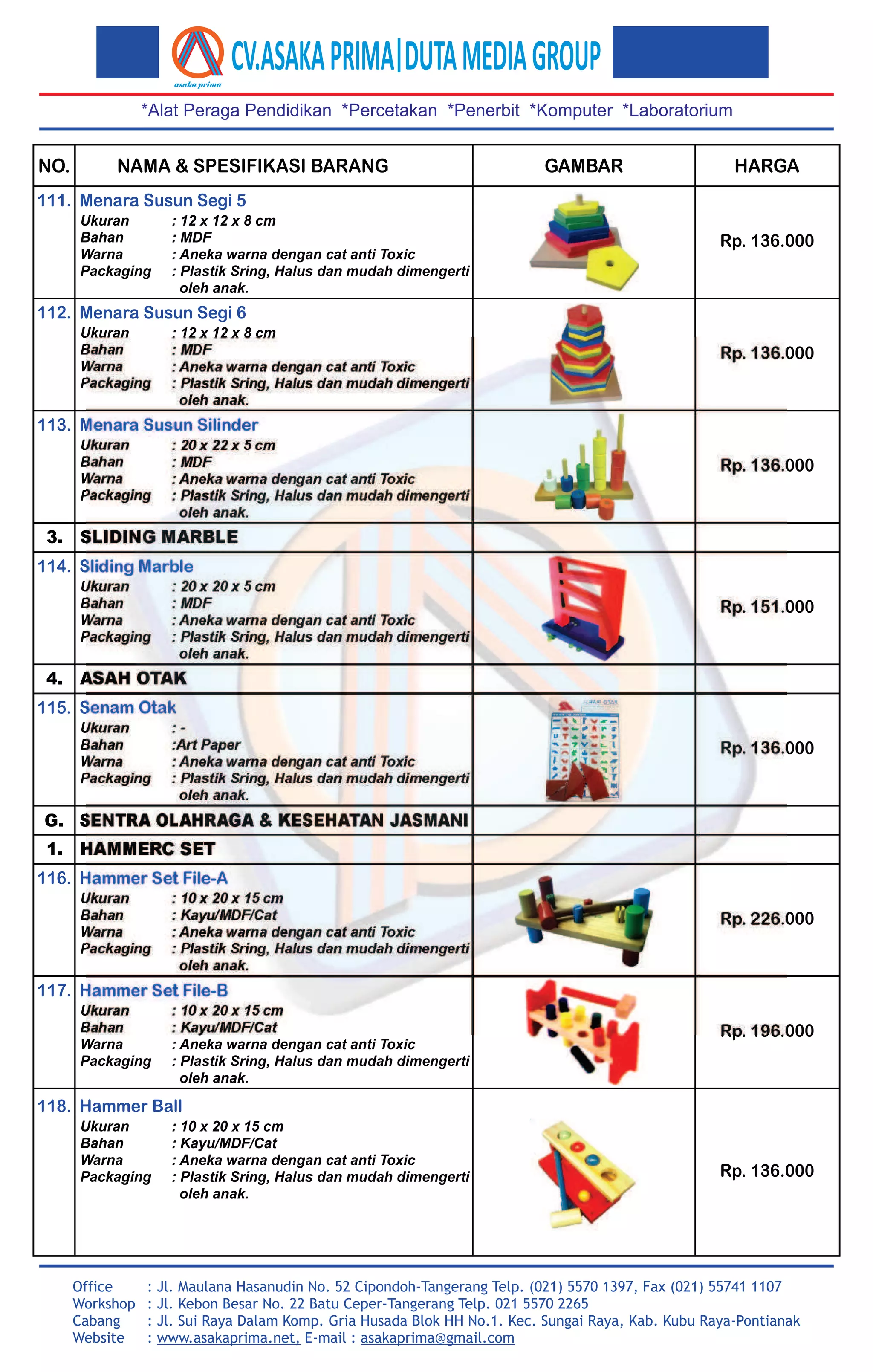 Rab produk dak paud tk tahun 2017 | PDF