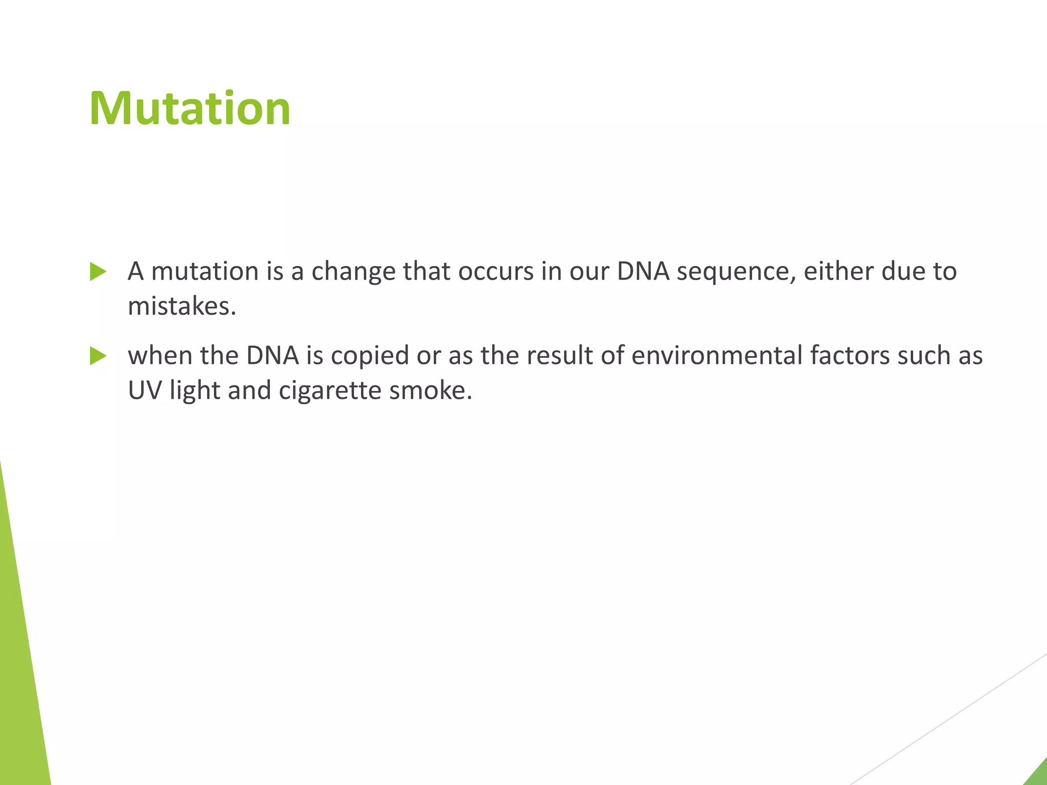 Missense mutation and non-sense mutation (molecular biology) | PPTX