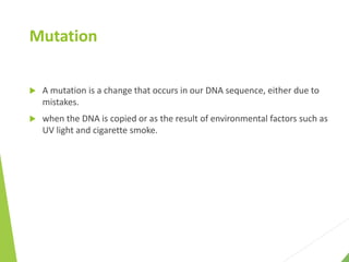 Missense mutation and non-sense mutation (molecular biology) | PPTX