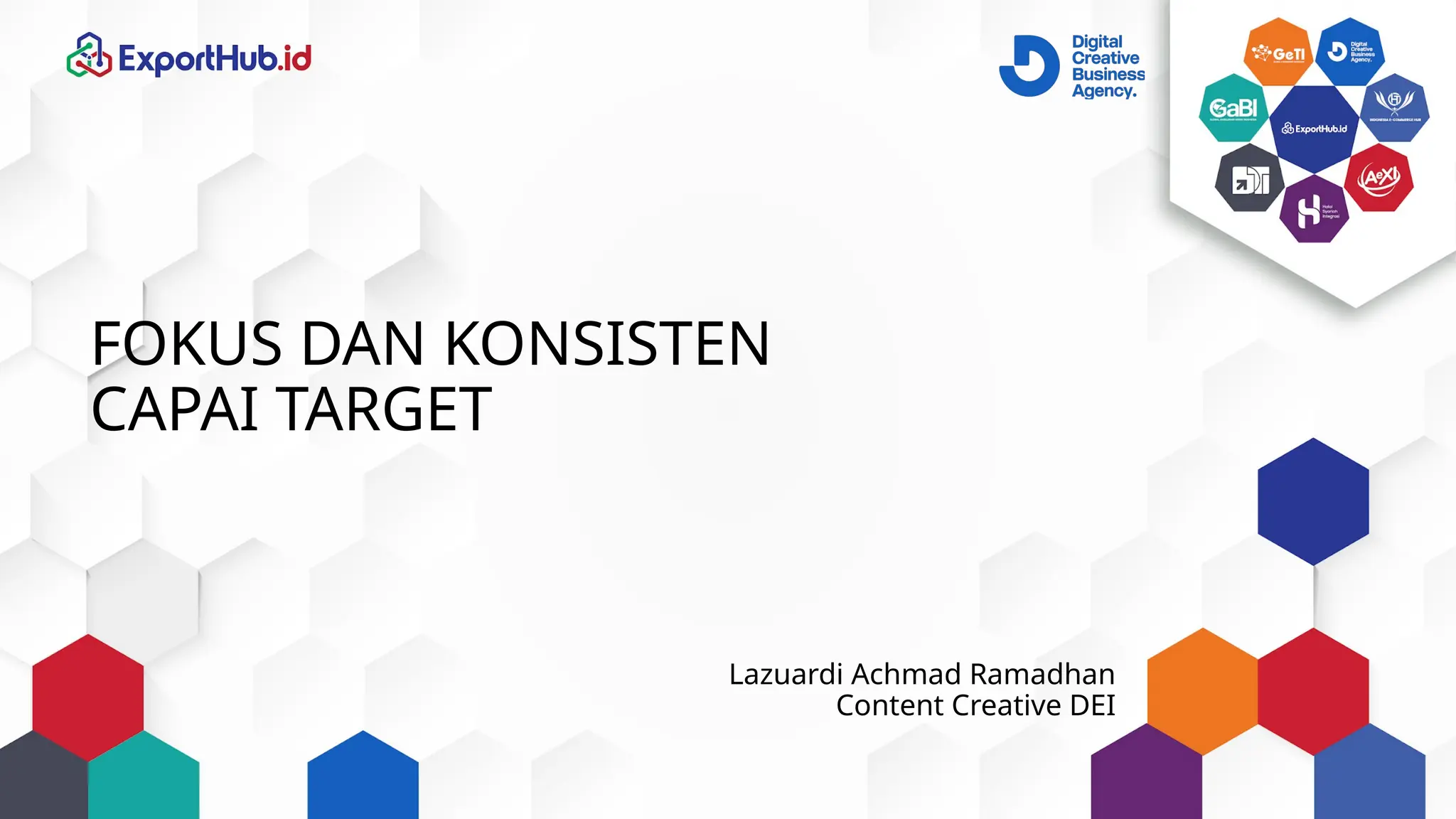 FOKUS DAN KONSISTEN CAPAI TARGET DALAM DUNIA KERJA | PPTX