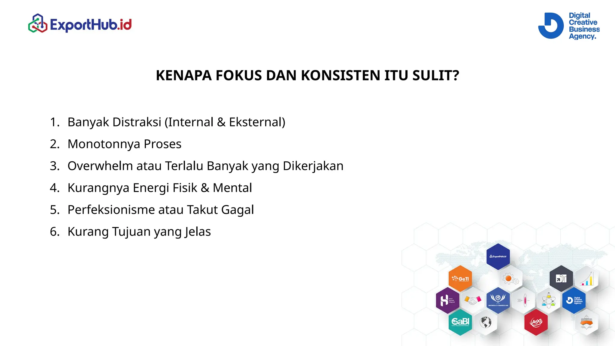 FOKUS DAN KONSISTEN CAPAI TARGET DALAM DUNIA KERJA | PPTX