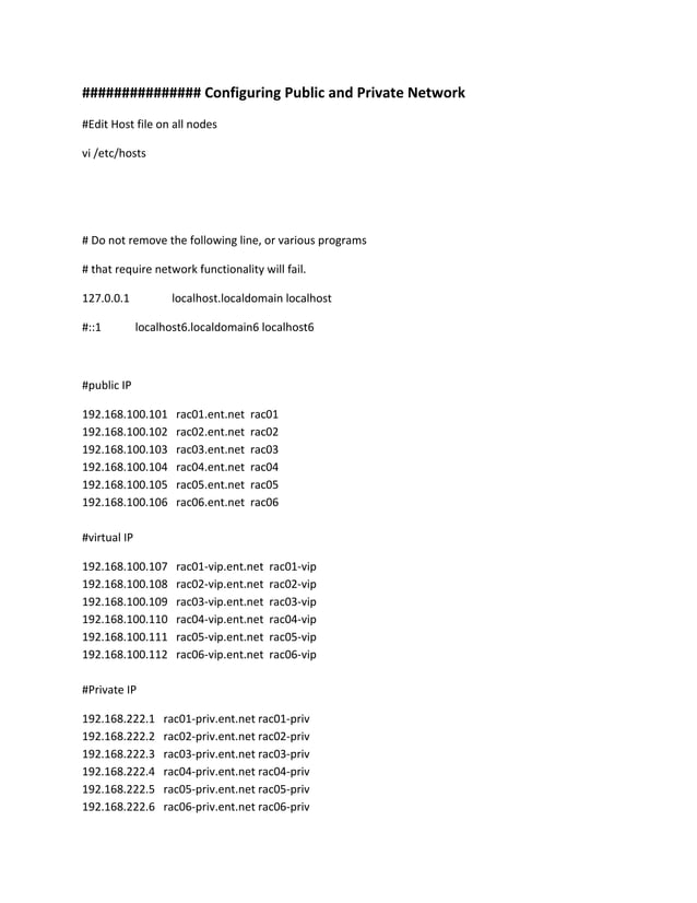 Rac | DOC | Operating Systems | Computer Software and Applications