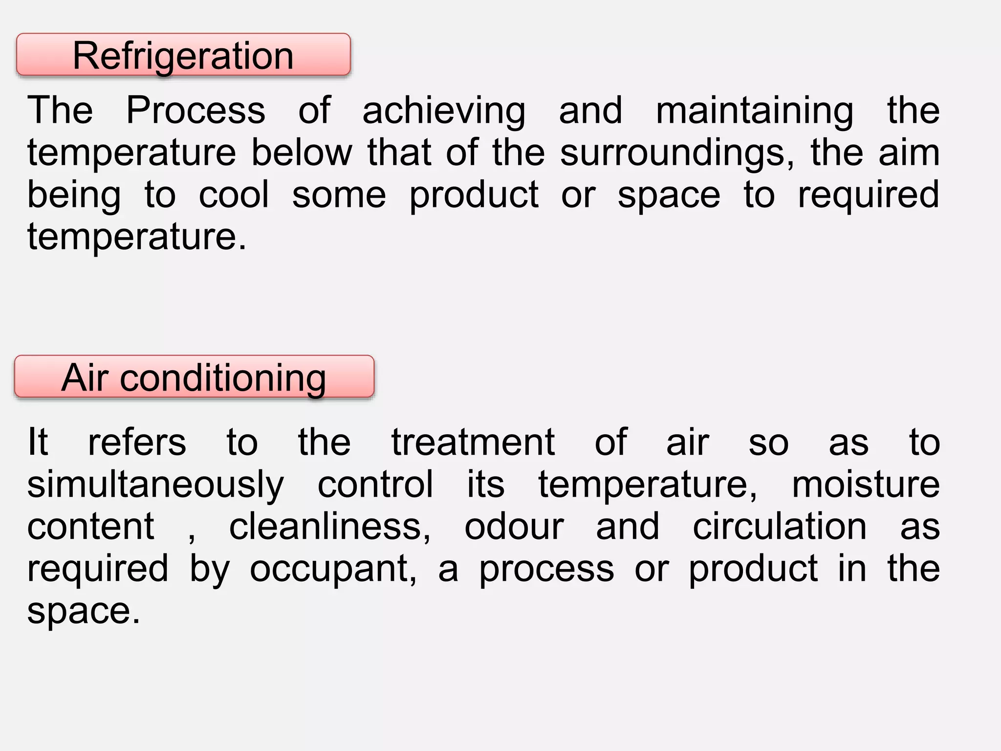 Applications of Refrigeration and Air Conditioning & Refrigerants | PPTX