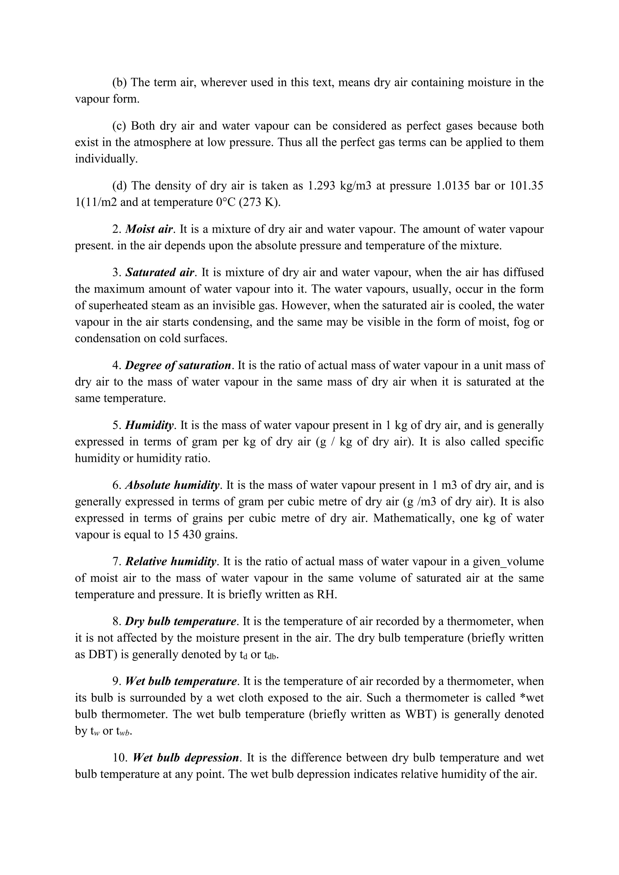 Rac unit-4 psychrometric processes | PDF