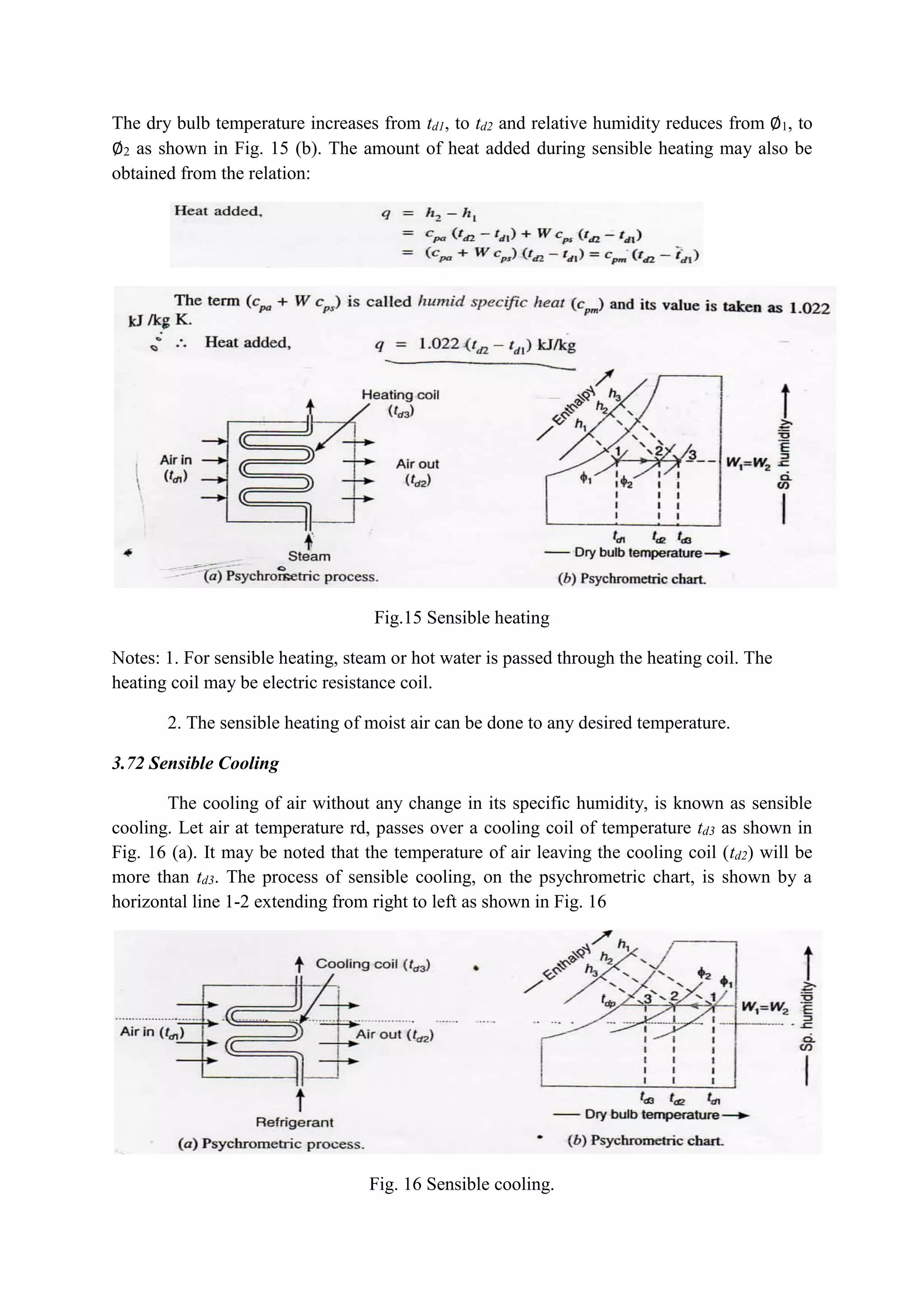 Rac unit-4 psychrometric processes | PDF