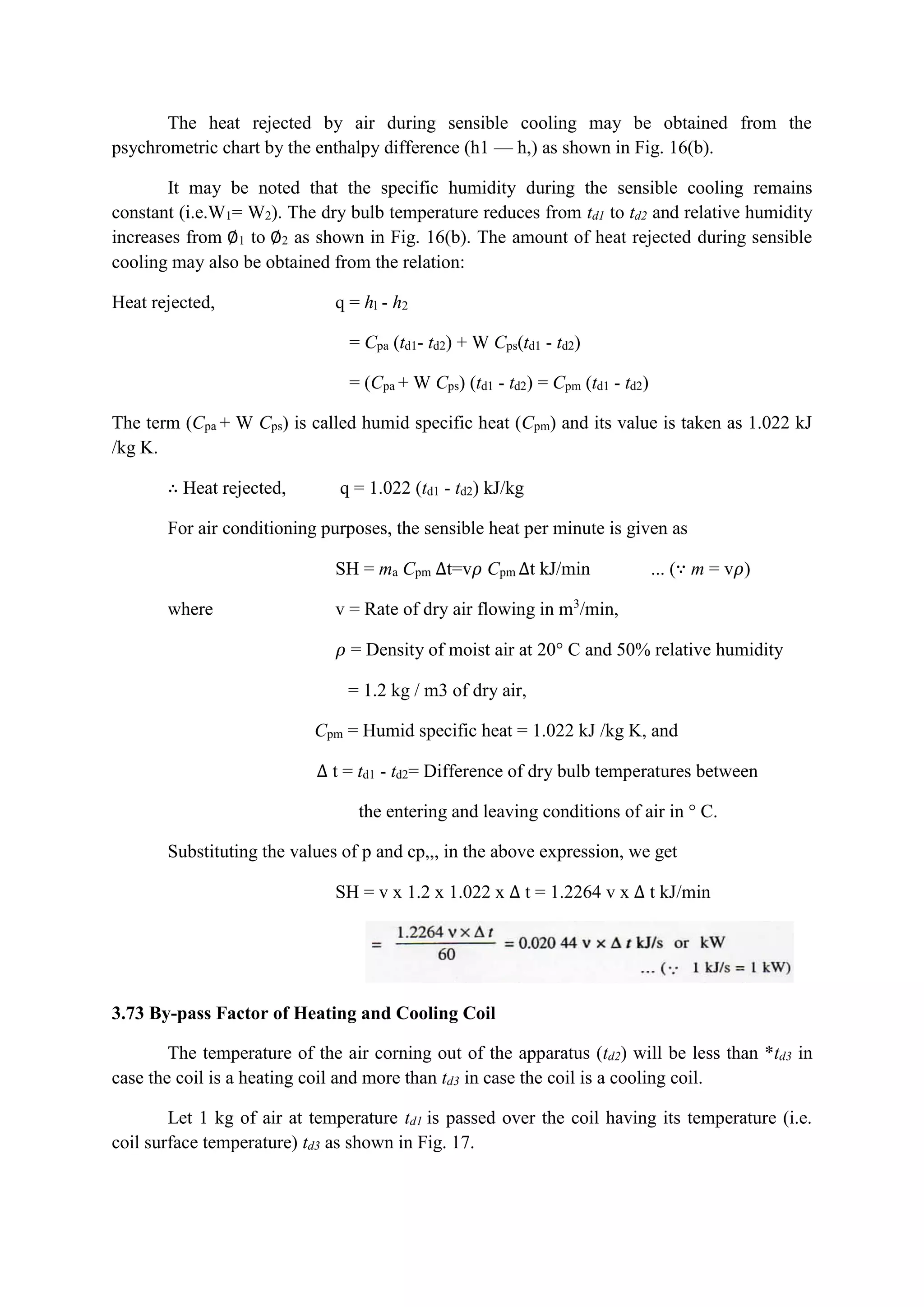 Rac unit-4 psychrometric processes | PDF