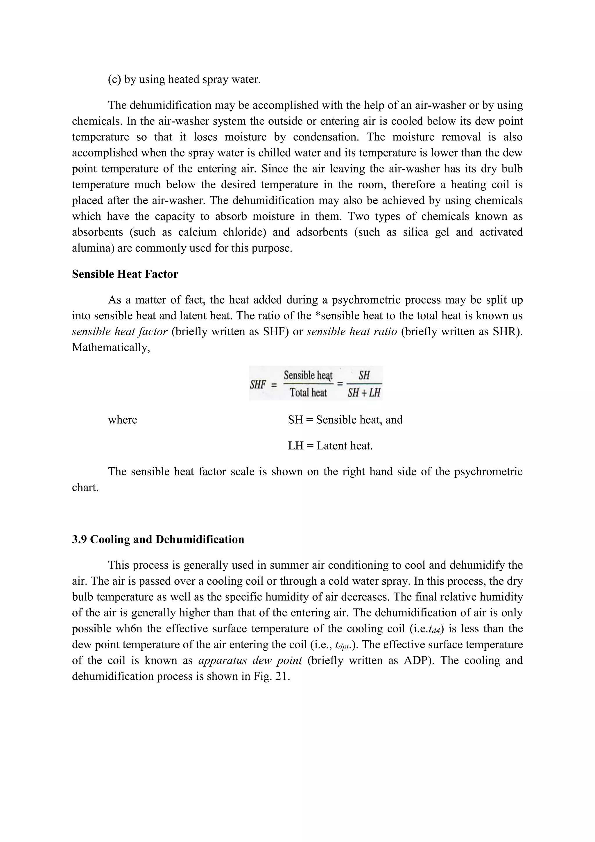 Rac unit-4 psychrometric processes | PDF