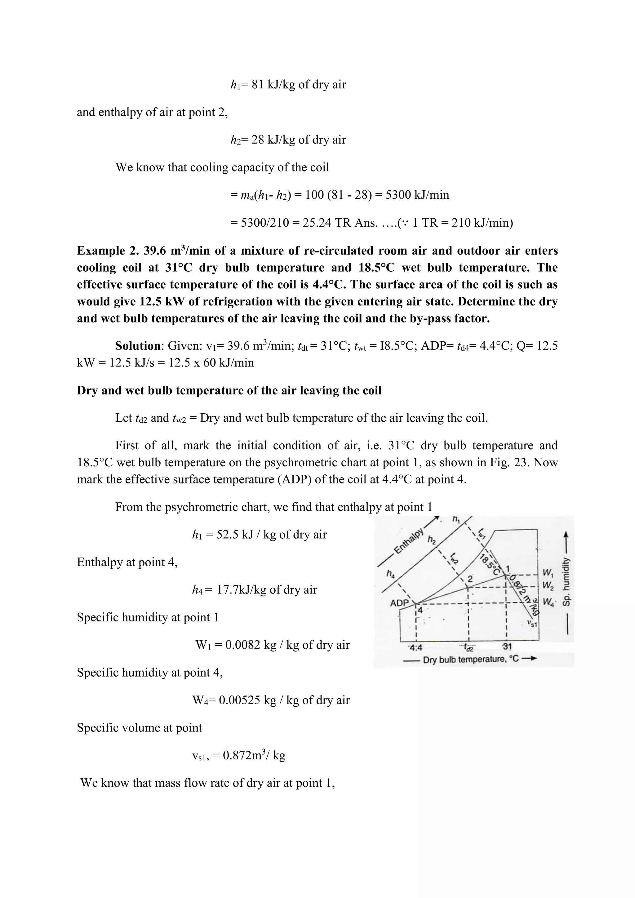 Rac unit-4 psychrometric processes | PDF