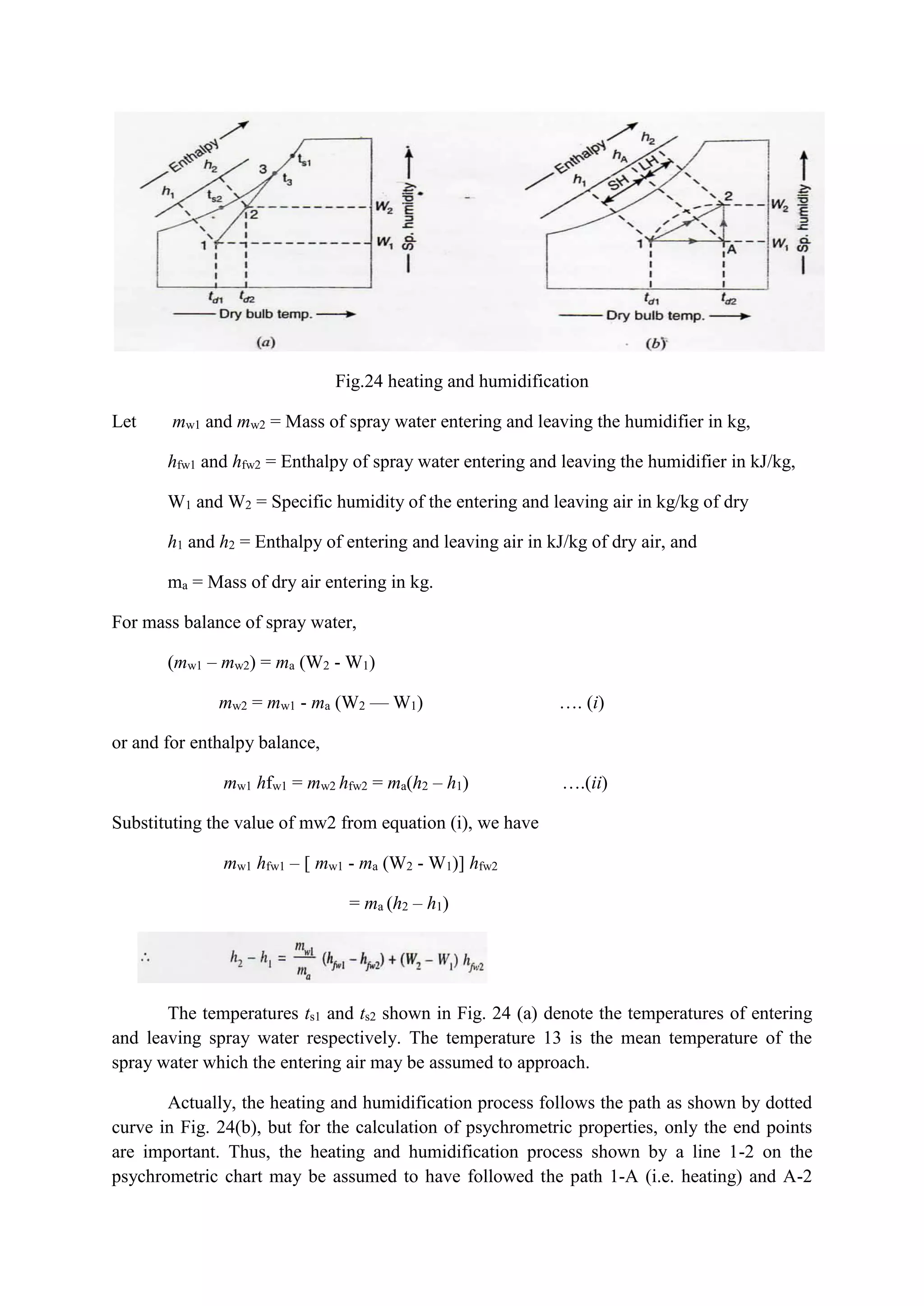 Rac unit-4 psychrometric processes | PDF