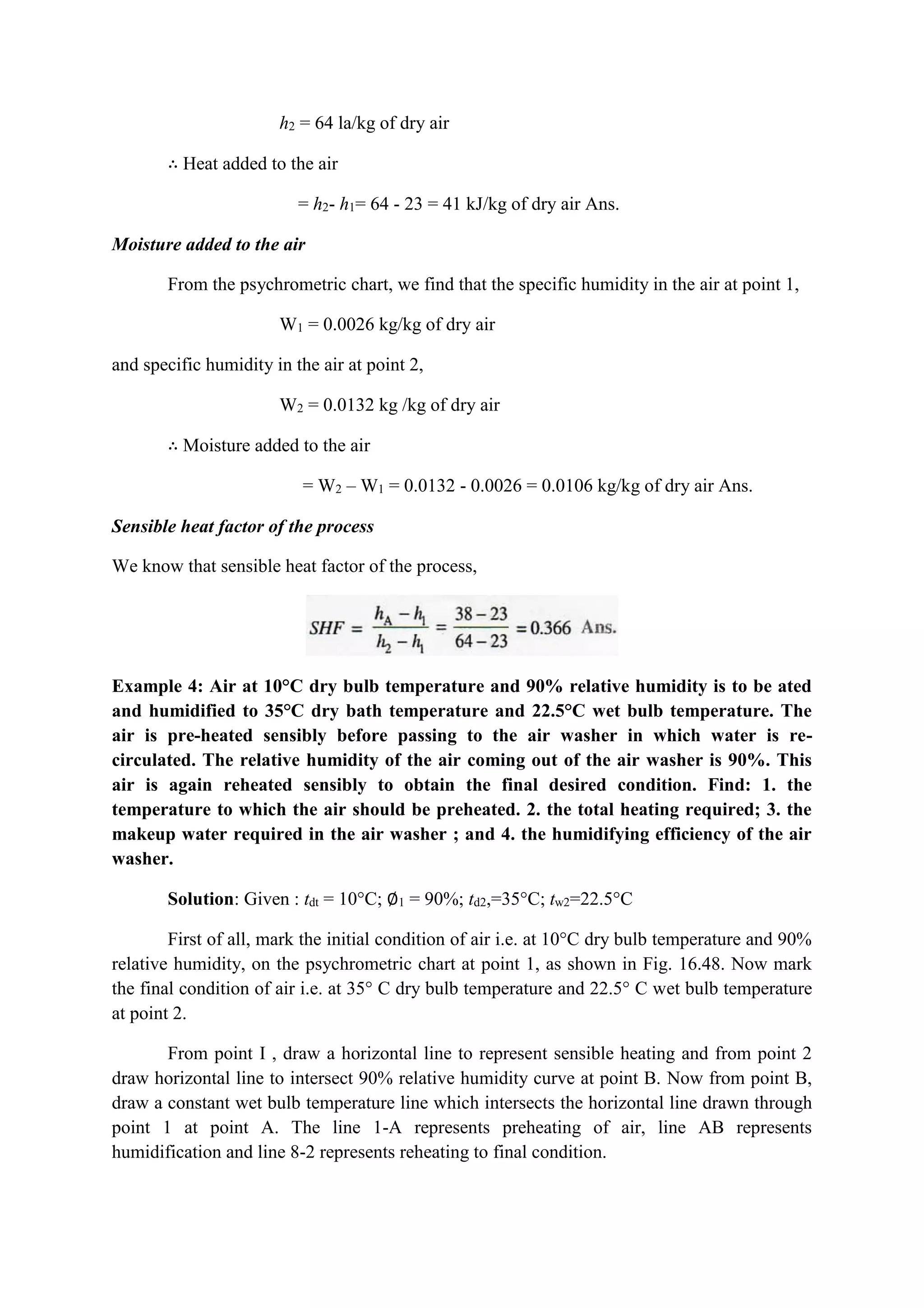 Rac unit-4 psychrometric processes | PDF