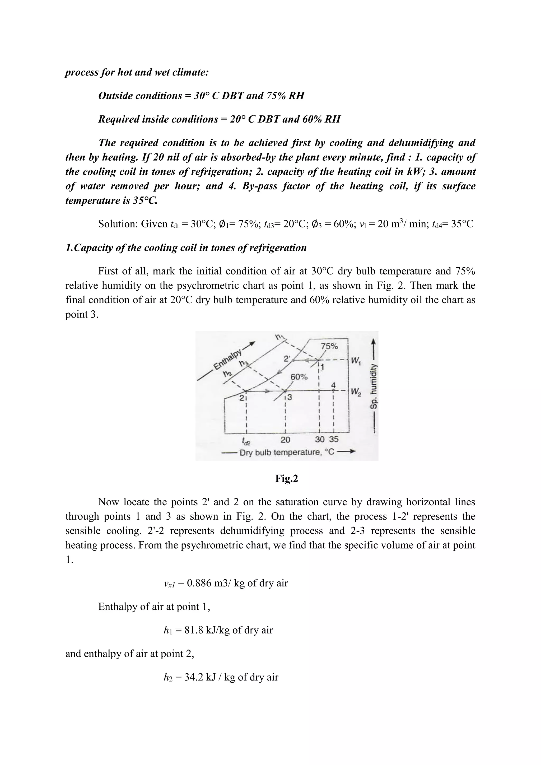 Rac unit-4 psychrometric processes | PDF