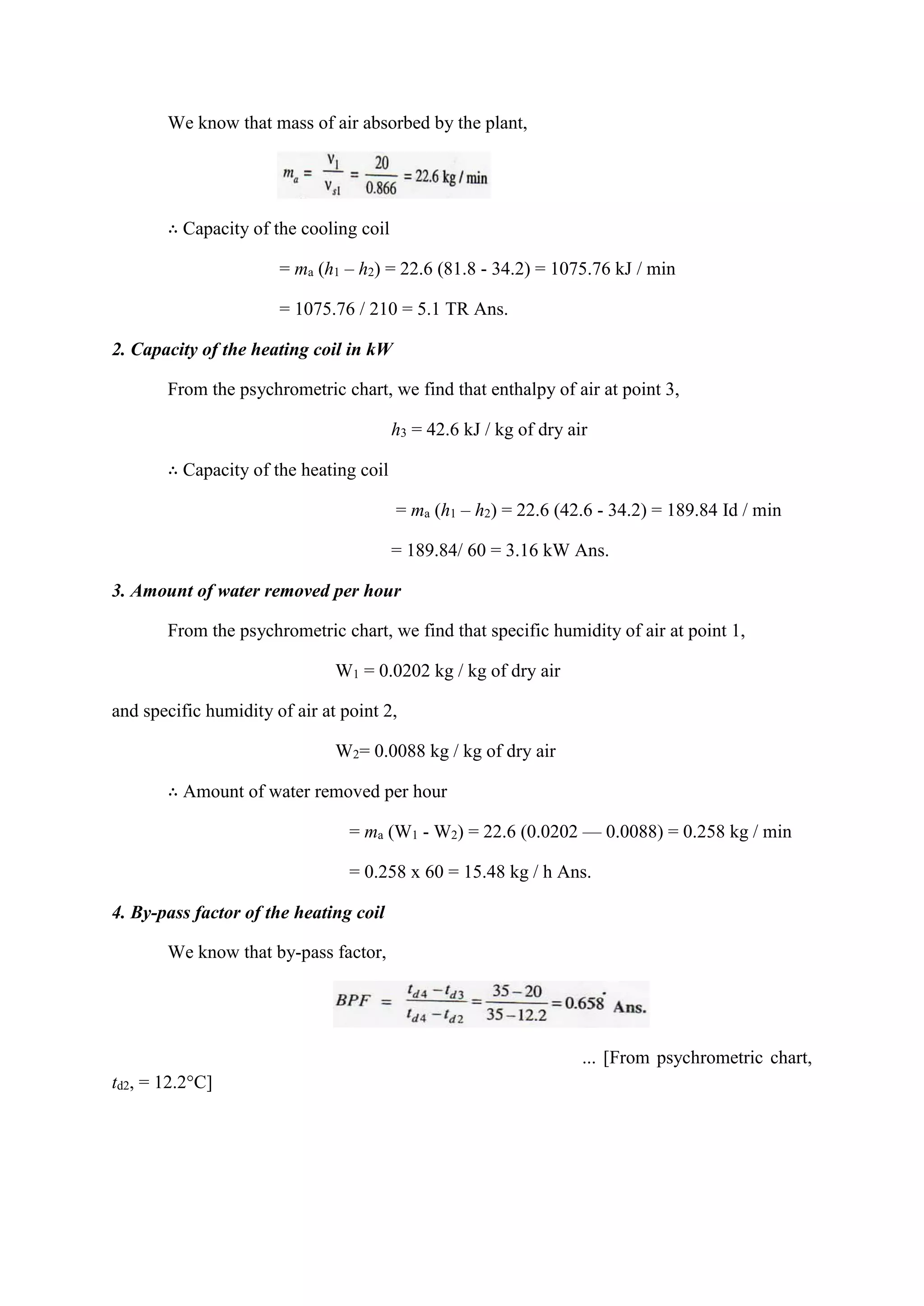 Rac unit-4 psychrometric processes | PDF