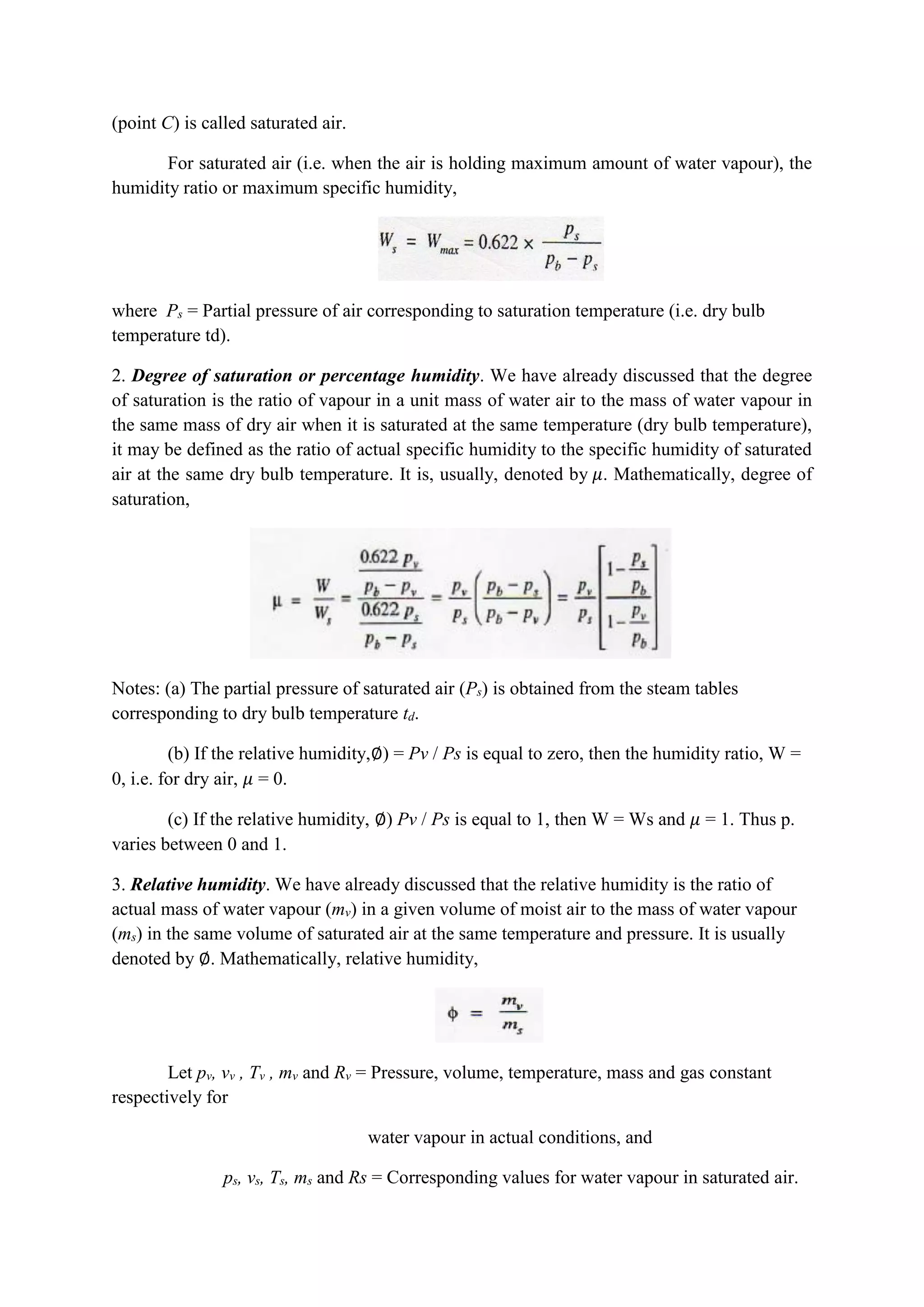 Rac unit-4 psychrometric processes | PDF