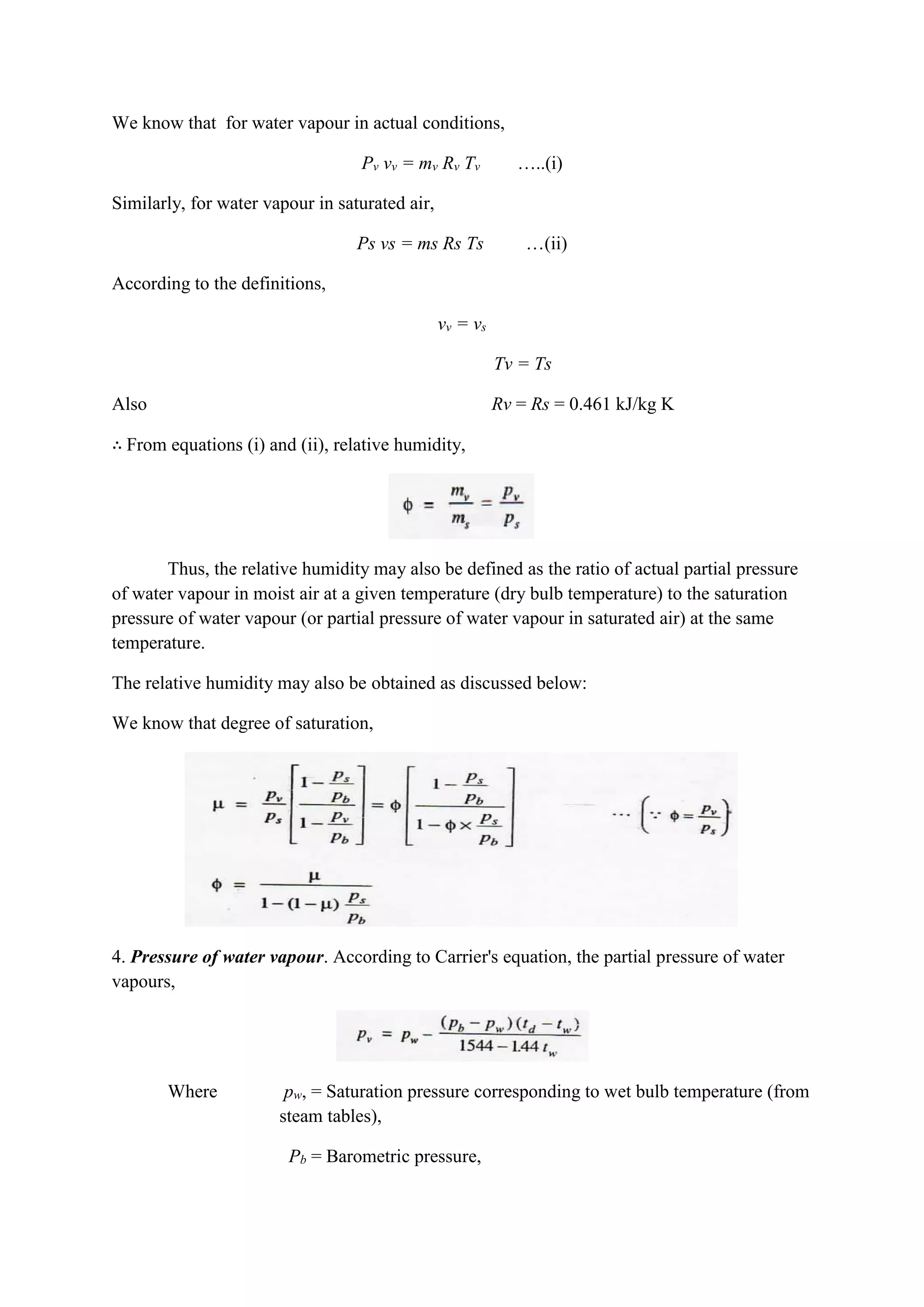 Rac unit-4 psychrometric processes | PDF