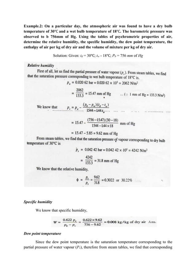 Rac unit-4 psychrometric processes | PDF