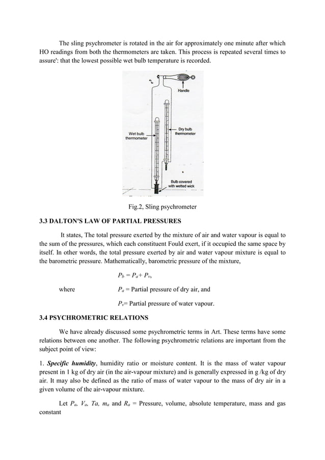 Rac unit-4 psychrometric processes | PDF