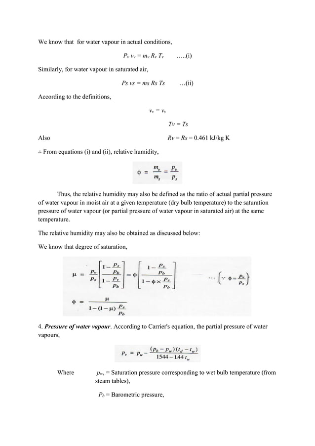 Rac unit-4 psychrometric processes | PDF