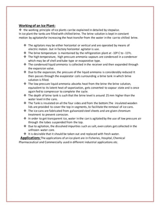 ice plant factory report | DOCX