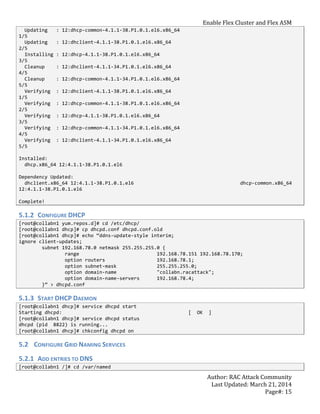 RACATTACK Lab Handbook - Enable Flex Cluster and Flex ASM | PDF