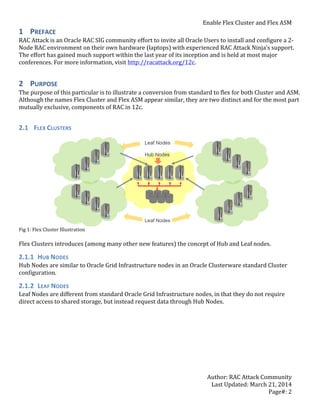 RACATTACK Lab Handbook - Enable Flex Cluster and Flex ASM | PDF