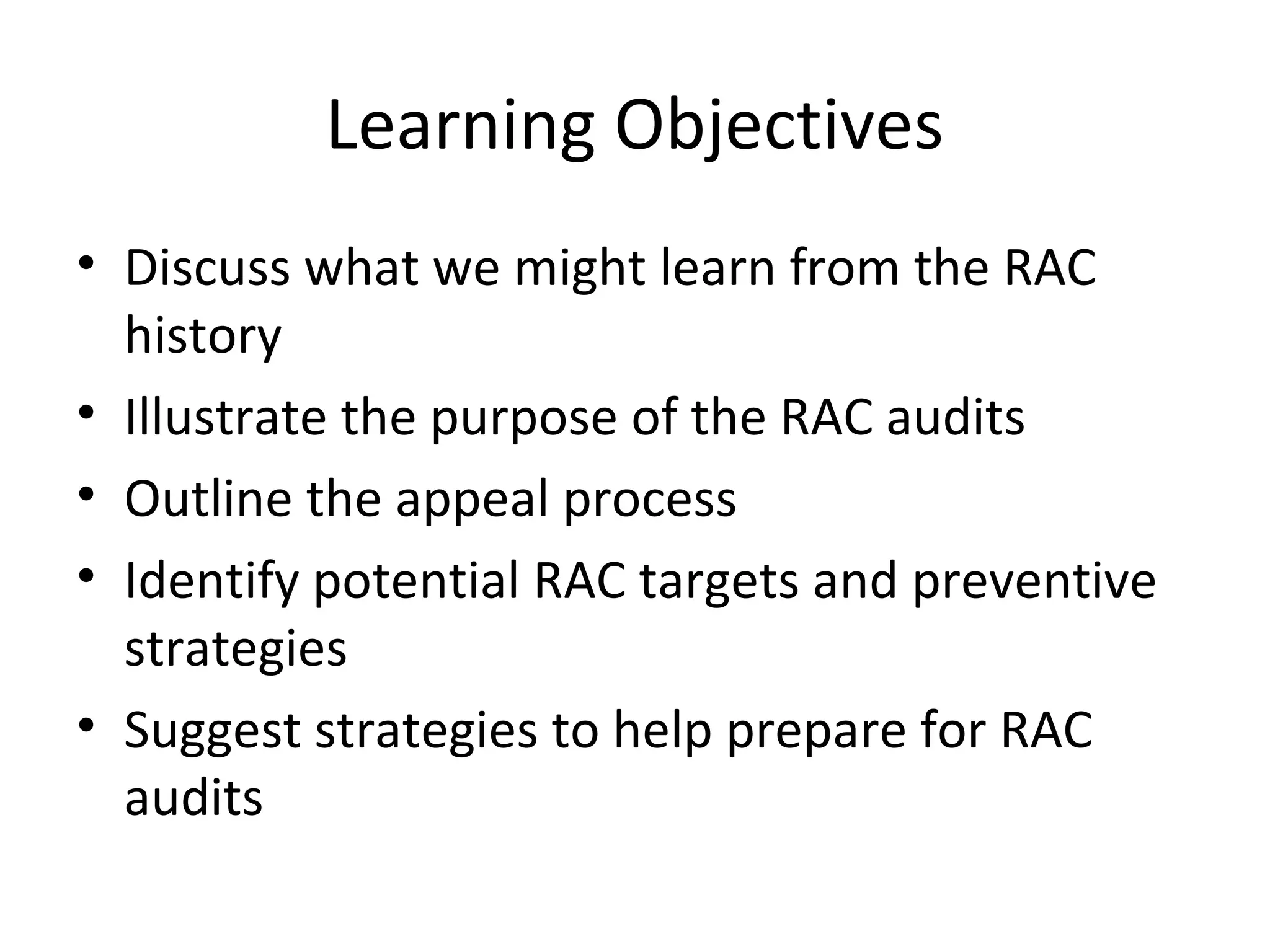 Racauditppupdated 140425130258-phpapp01 | PPT