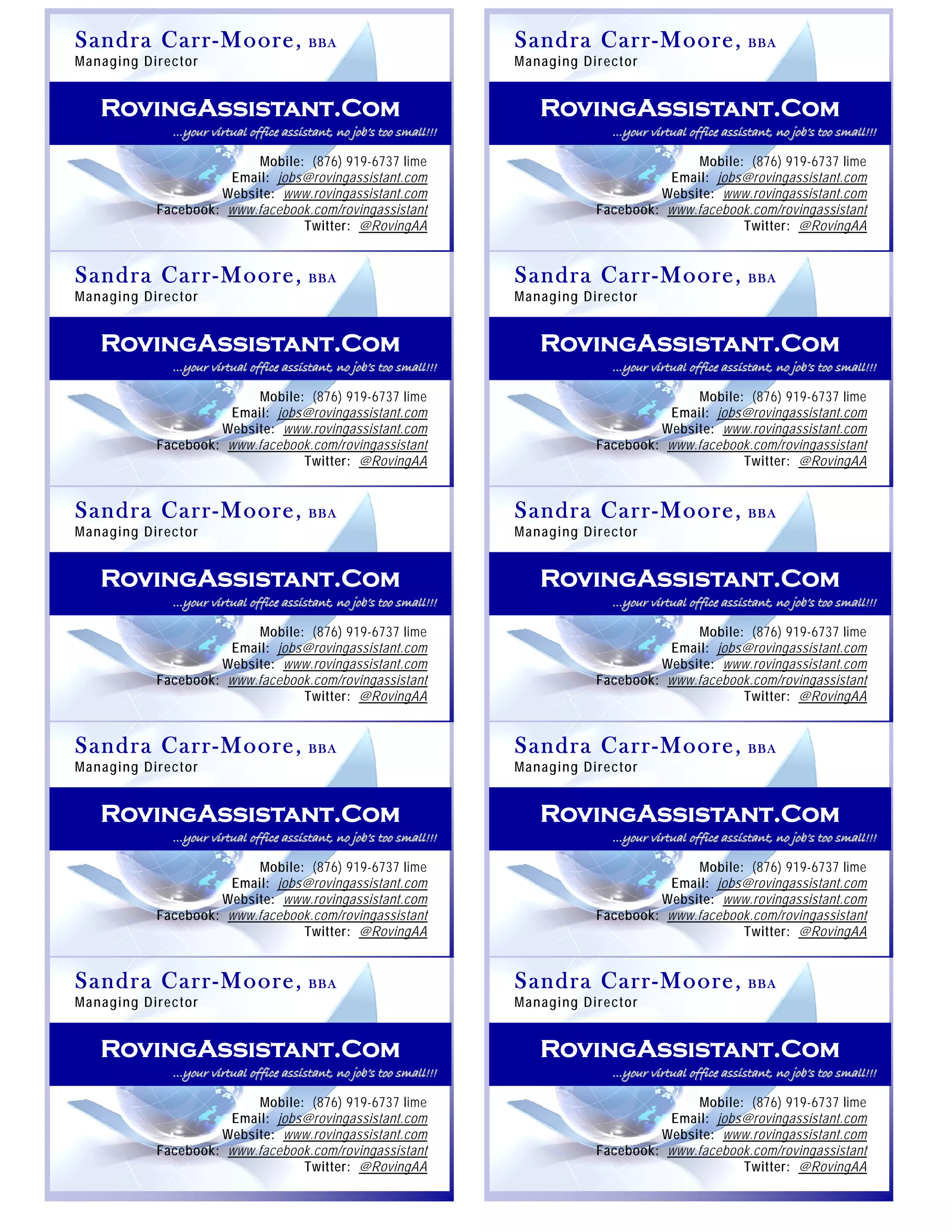 RAC Business Card | PDF
