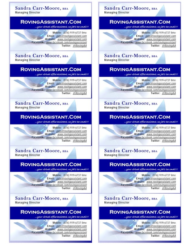 RAC Business Card | PDF | Free Download